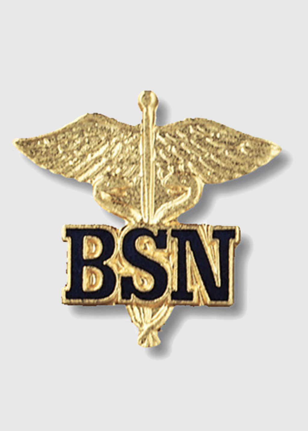 Prestige 2011 Unisex Letters on Caduceus BSN Emblem Pin