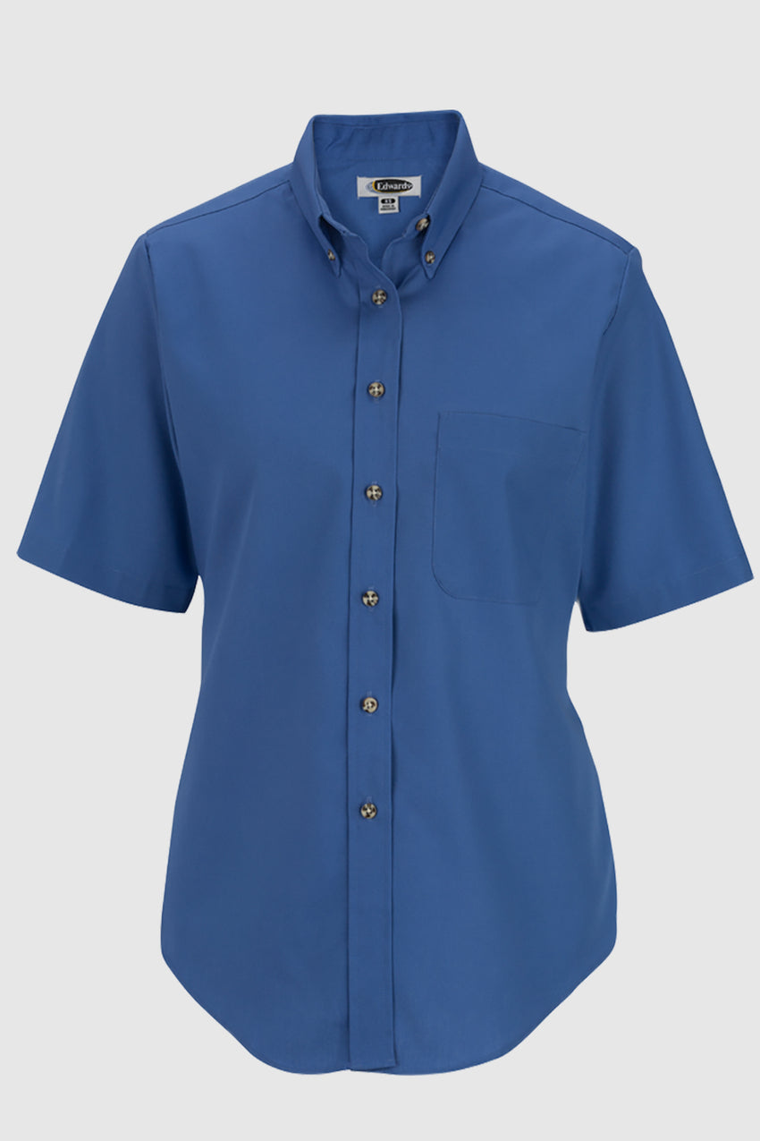 Edwards 5230 Easy Care Short Sleeve Poplin Shirt Women's