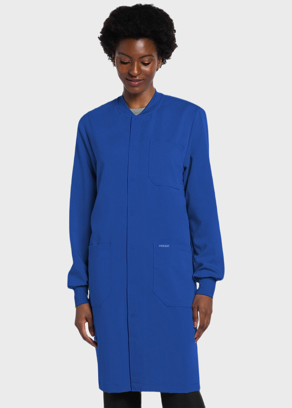 Cherokee Project Lab Womes's Snap Front Lab Coat - CK402A