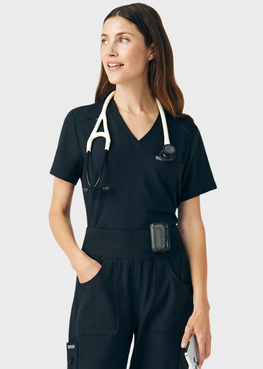 Landau Forward Women's 2 Pocket V-Neck Scrub Top - LT101