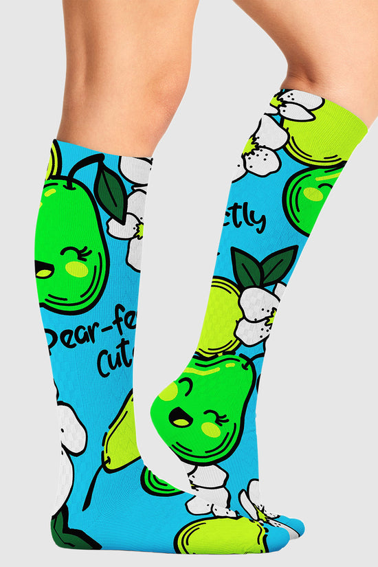 Cherokee Legwear PRINTSUPPORT Compression Socks in Perfectly Cute Women