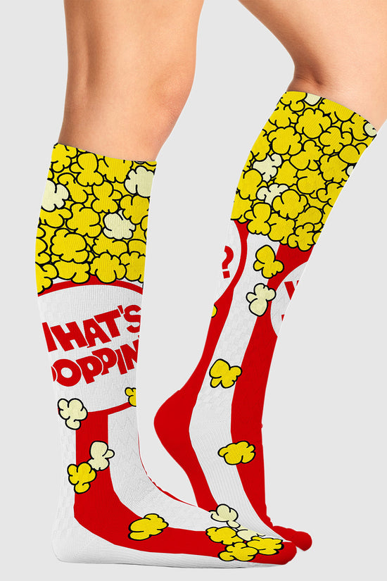 Cherokee Legwear PRINTSUPPORT Compression Socks in What's Poppin Women