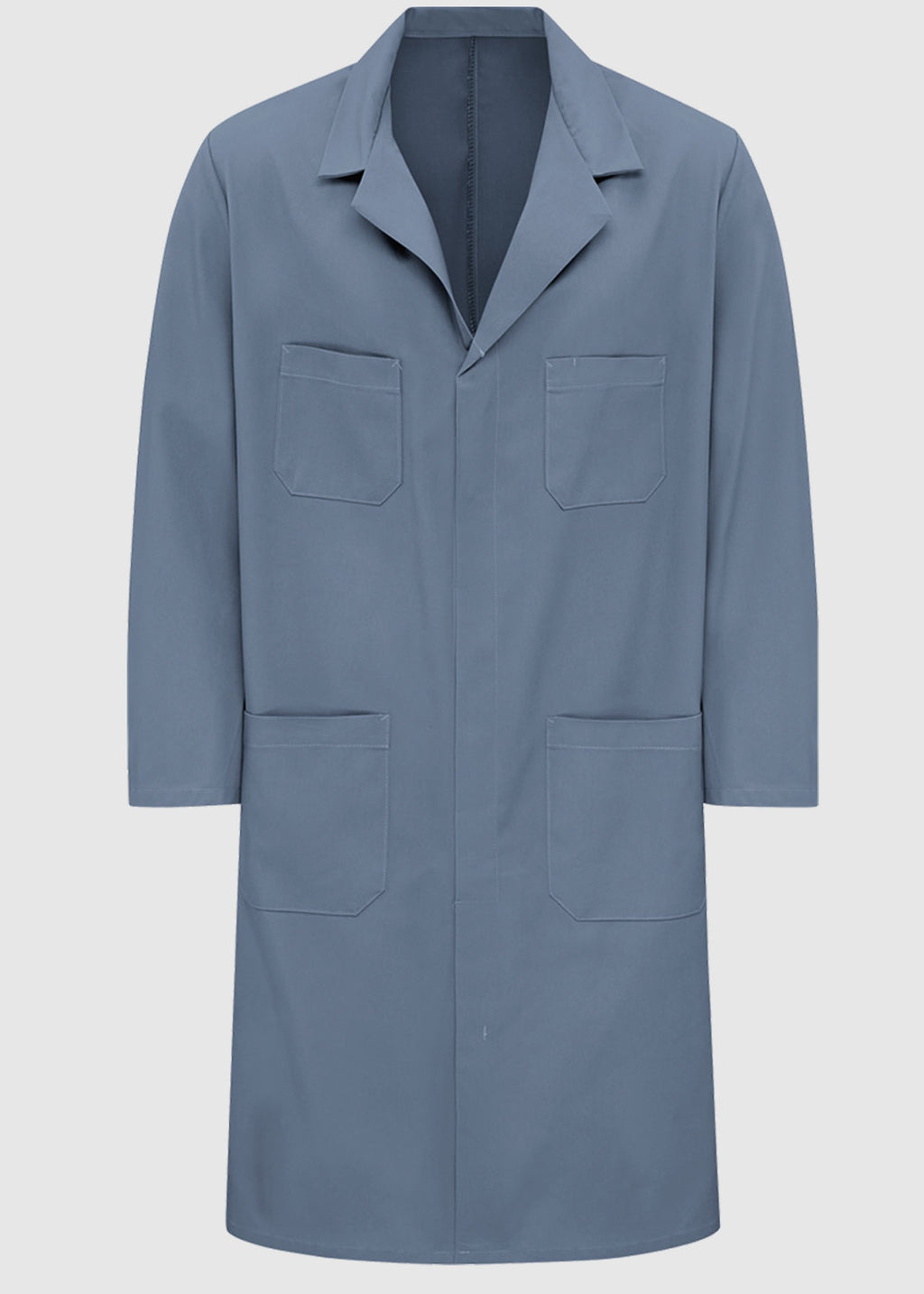 Men's Long Lab Coat - Red Kap KT30PB Postman Blue Coat