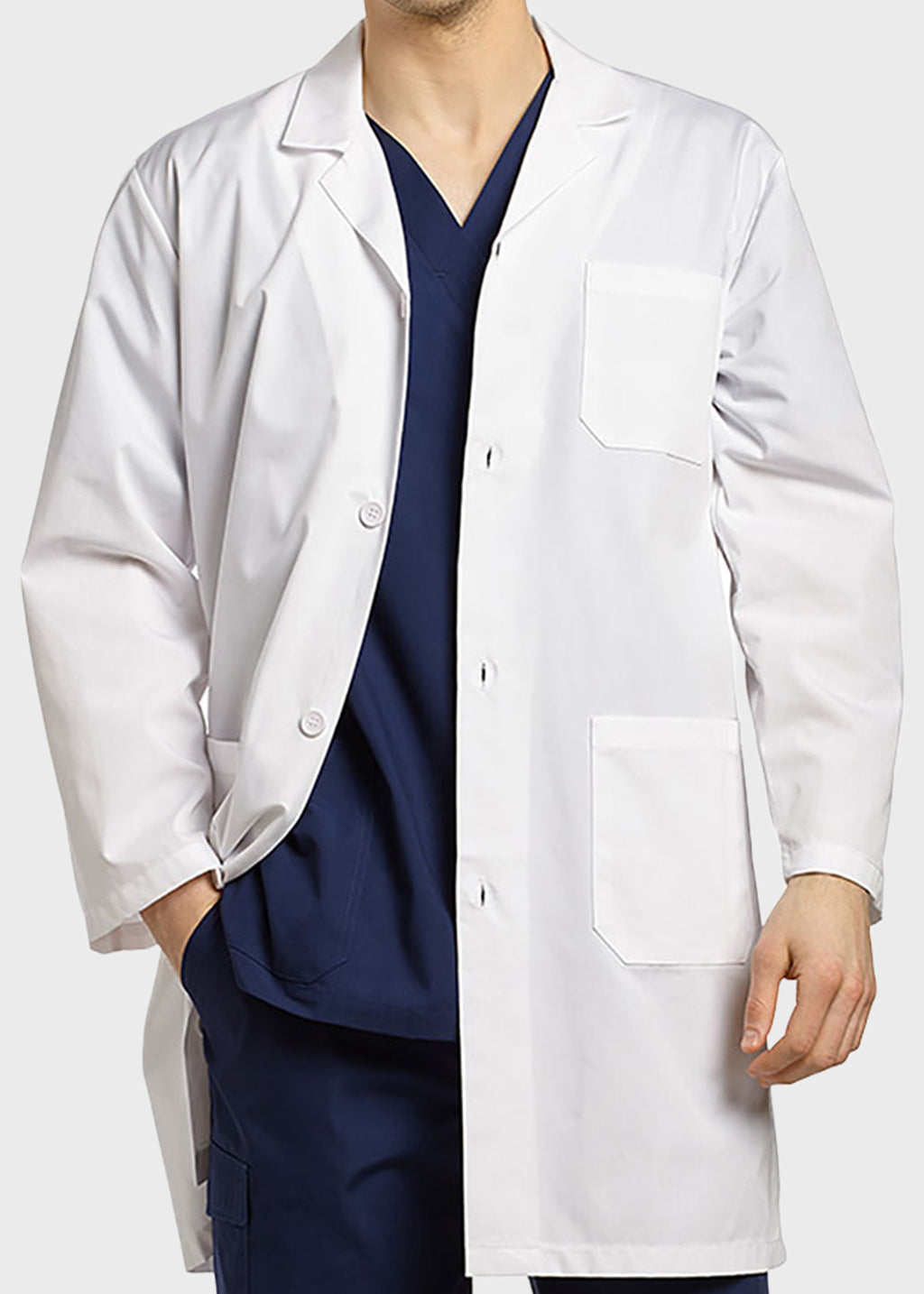 Long Length Lab Coat - White Cross 2068 Long Coat
